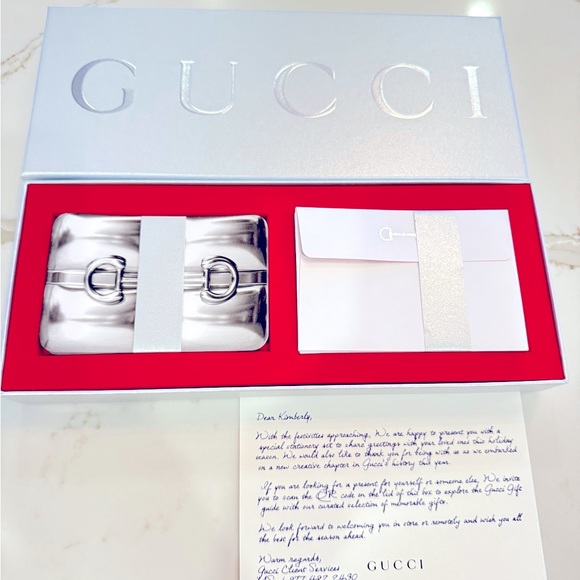 Gucci | Bags | Gucci Horsebit Holiday Stationary Thank You Notes ...